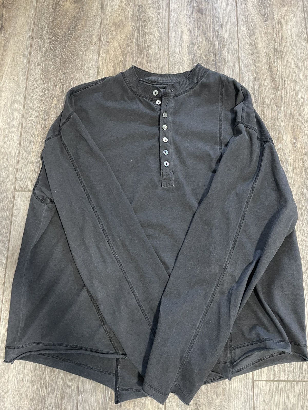 Professor.E Proffessor E Long Sleeve Henley Shirt | Grailed
