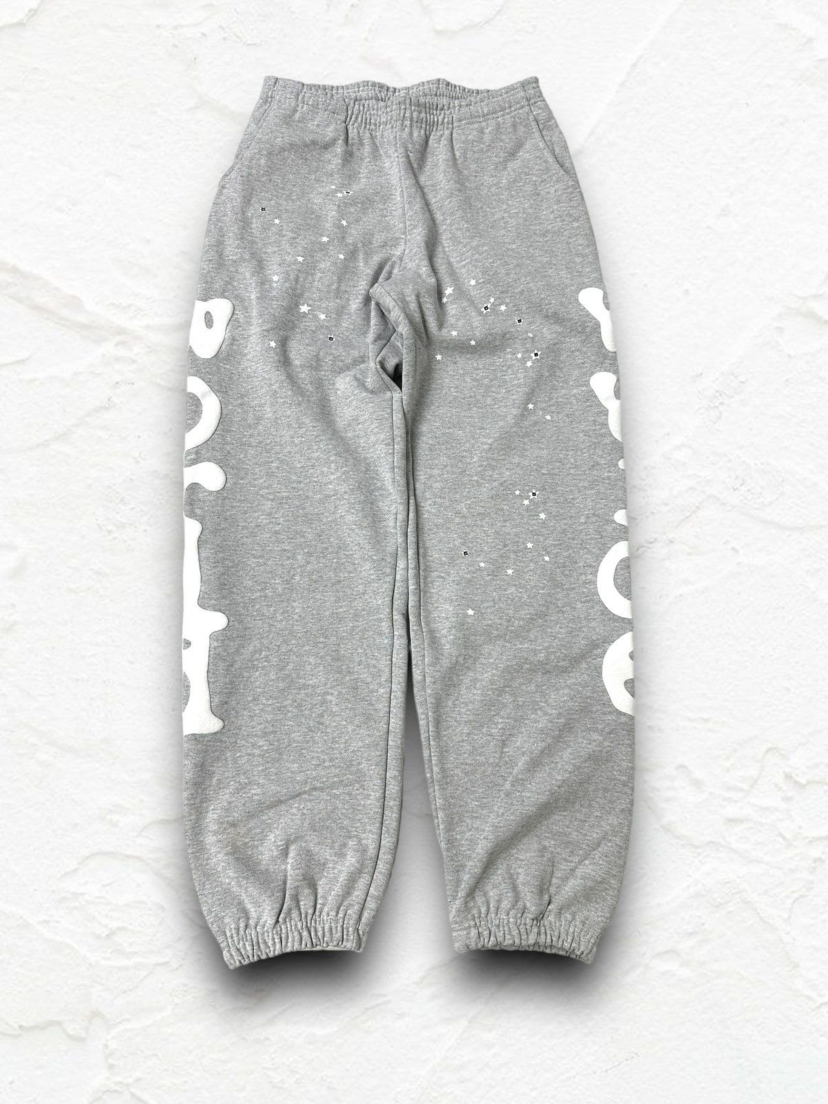 Sp5der Sp5der Spider Worldwide Beluga Sweatpants Heather Grey | Grailed