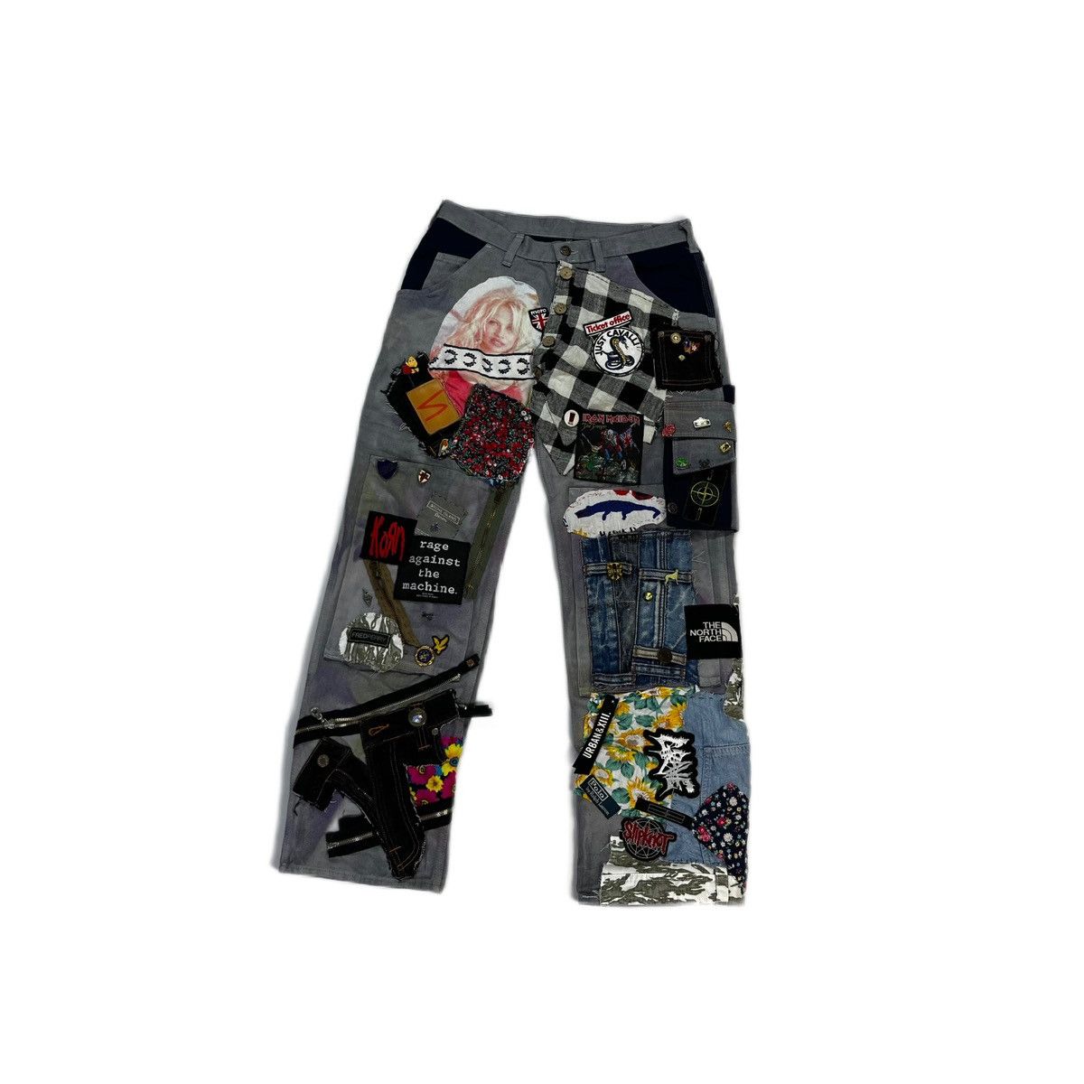 Custom Rare Custom Reworked Patchwork Multilogo Crazy Pants | Grailed