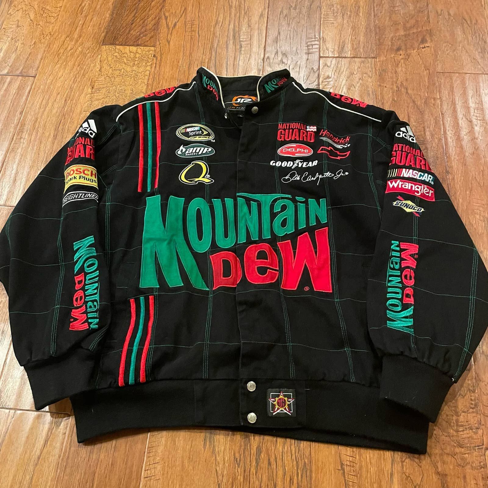 Jeff Hamilton Dale Earnhardt Jr Mountain Dew NASCAR Racing Jacket | Grailed