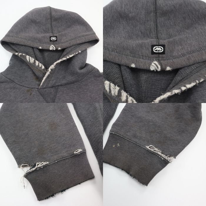 Ecko Unltd. Thrashed Vintage Ecko Unltd Hoodie Sweatshirt Y2K Rhino Logo Skate Hip Hop XXL | Grailed