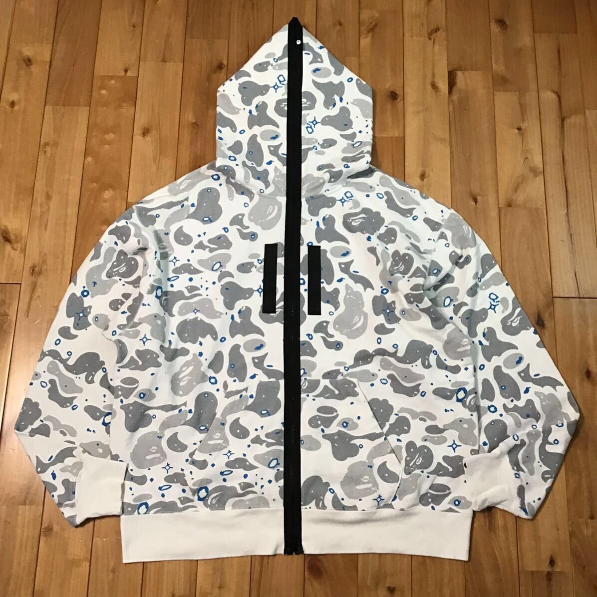 Color Zip Hoodie Bape ブラックホワイト Full Camo Color Zip Hoodie Bape ブラックホワイト Full Camo