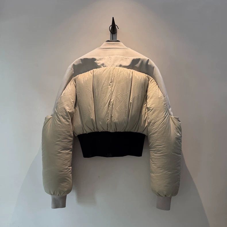 Rick Owens rick owens 21aw geth cropped bomber shoulder down jacket 25 ...