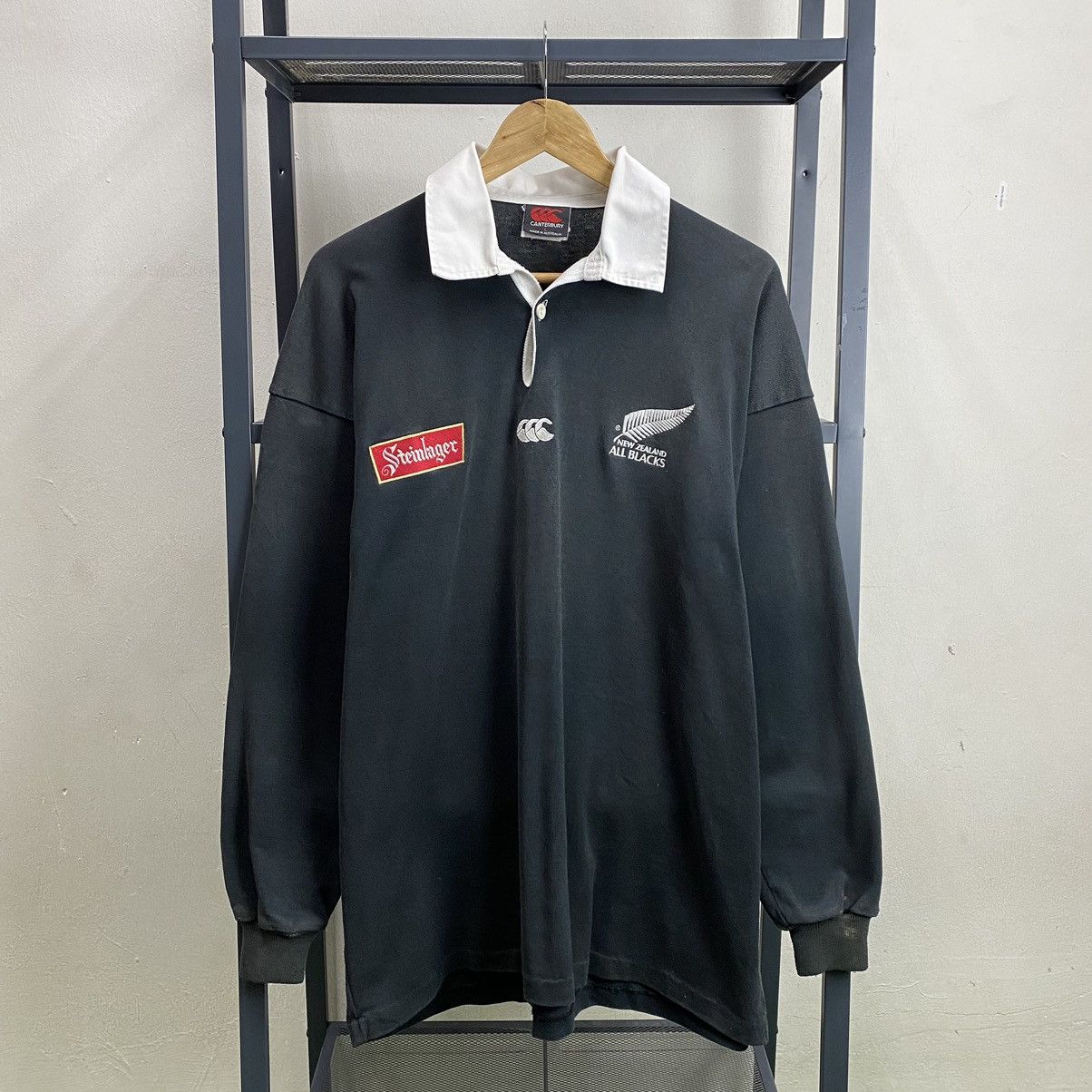 All Black × Canterbury Of New Zealand Vintage Canterbury All Blacks Steinlager Rugby | Grailed