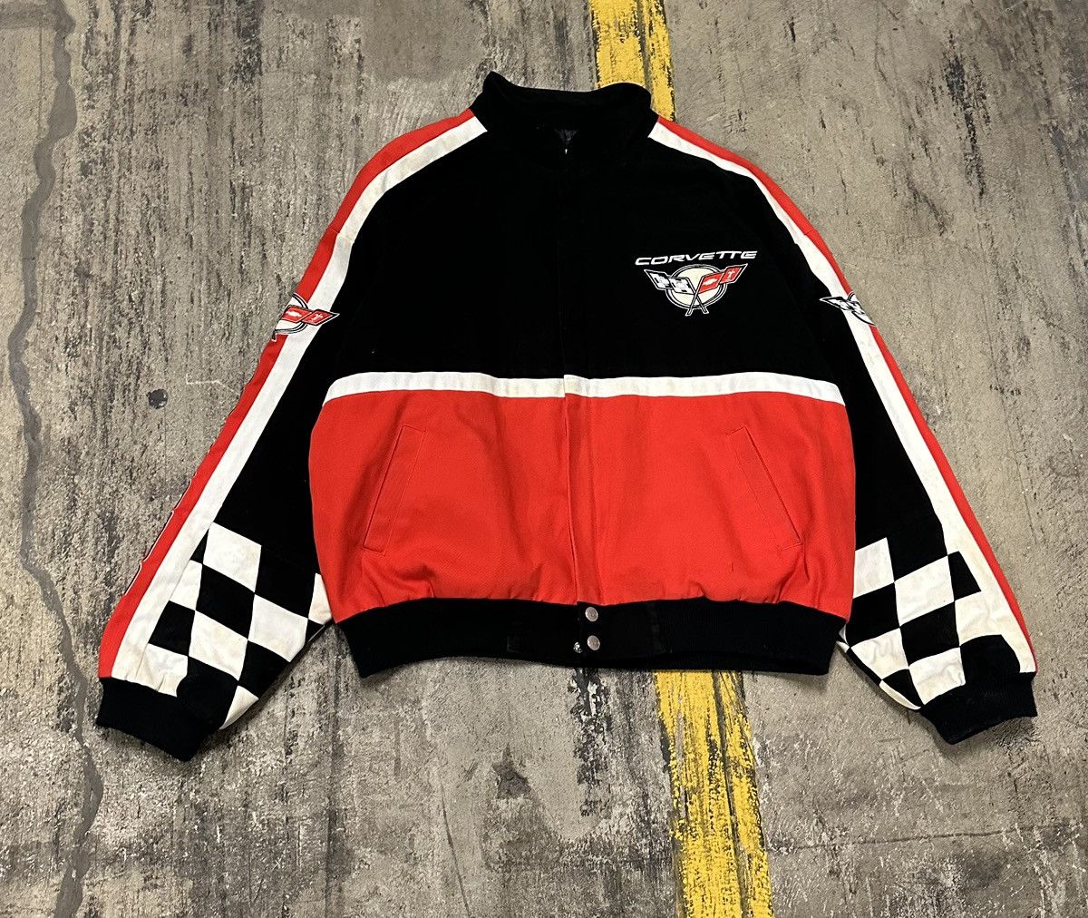 NASCAR × Streetwear × Vintage Vintage corvette racing jacket | Grailed