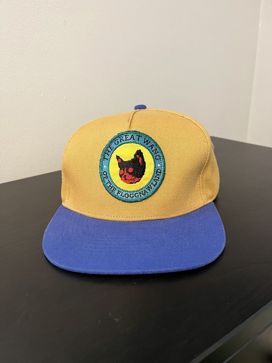 Odd Future Golf Wang Canvas Snapback Hat Yellow and Blue | Grailed