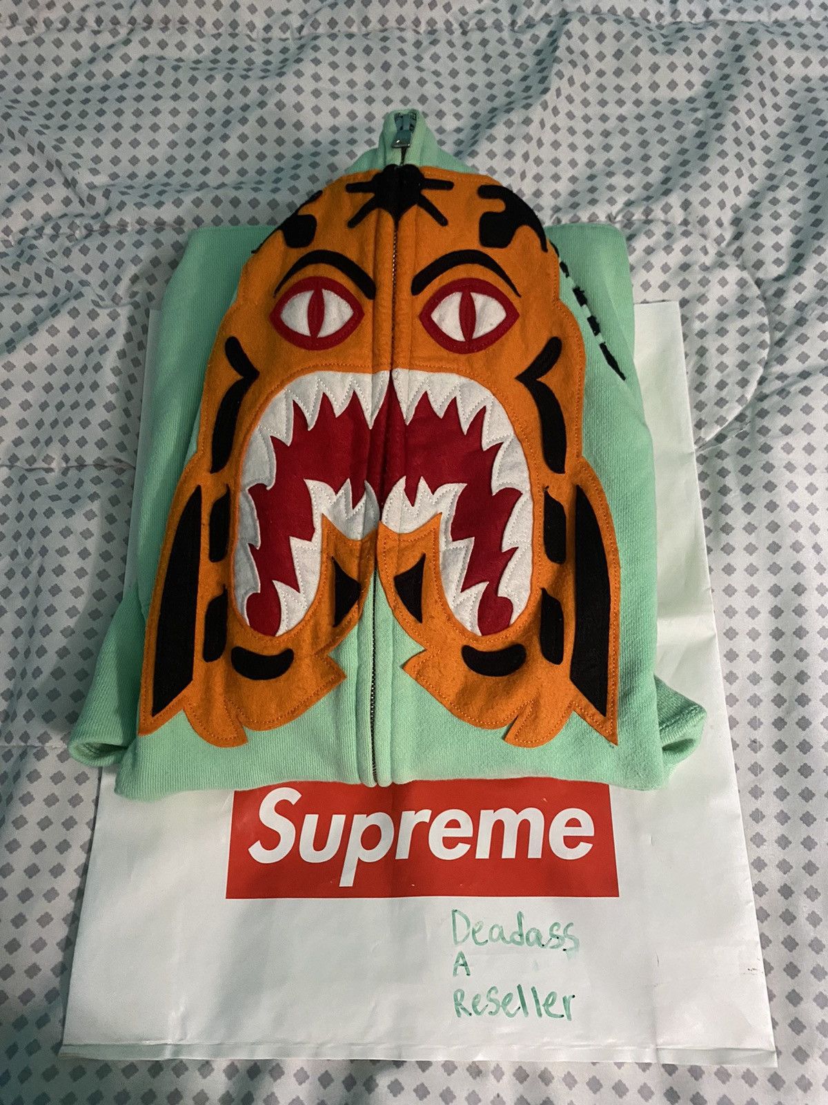 Bape Tiger Full Zip Hoodie | Grailed