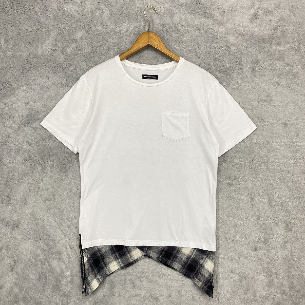 Semantic Design RARE🔥Semantics Design Punk Zip Up White Tee | Grailed