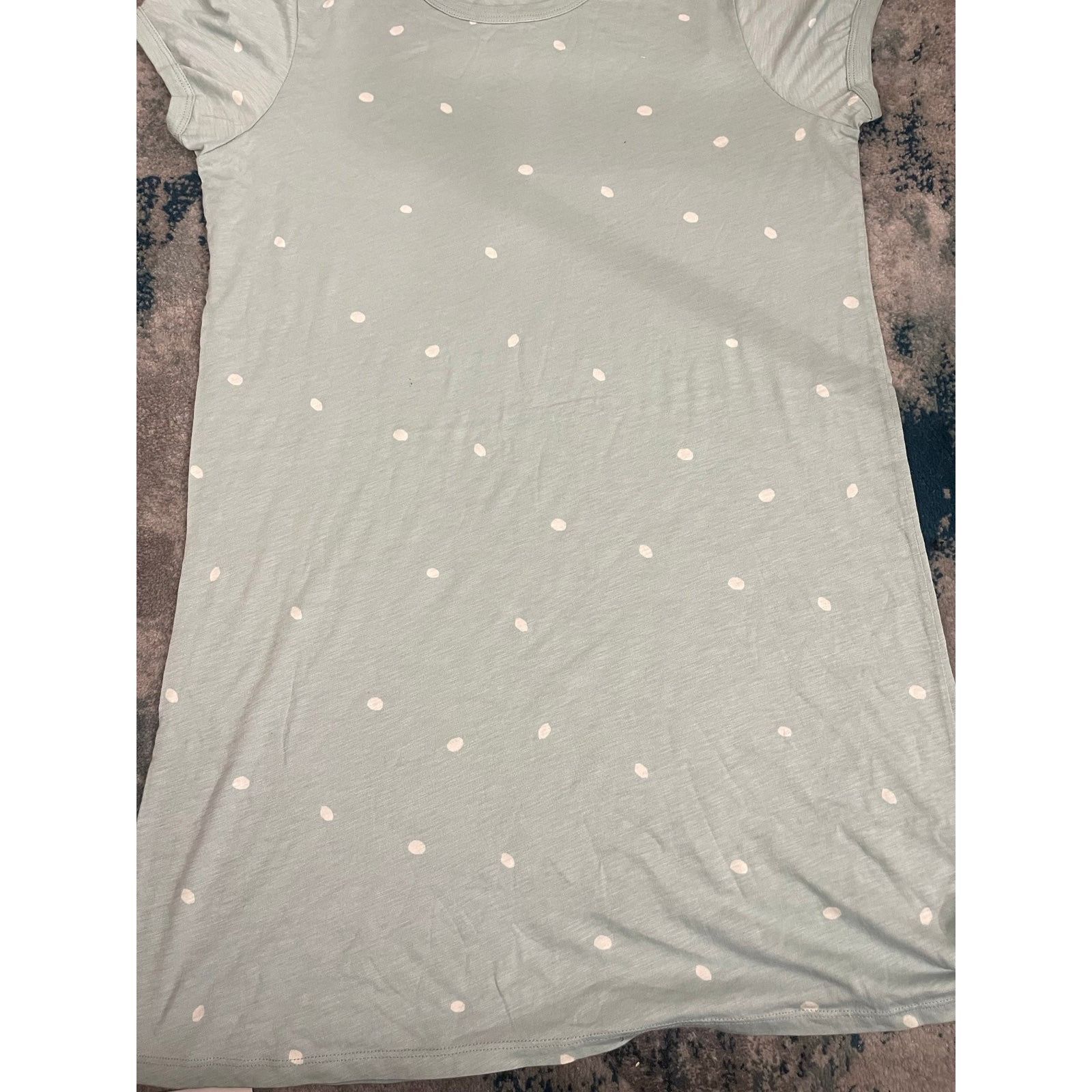 Marine Layer NEW MARINE LAYER LONG PJ SHIRT LIGHT BLUE / WHITE POKE A S ...