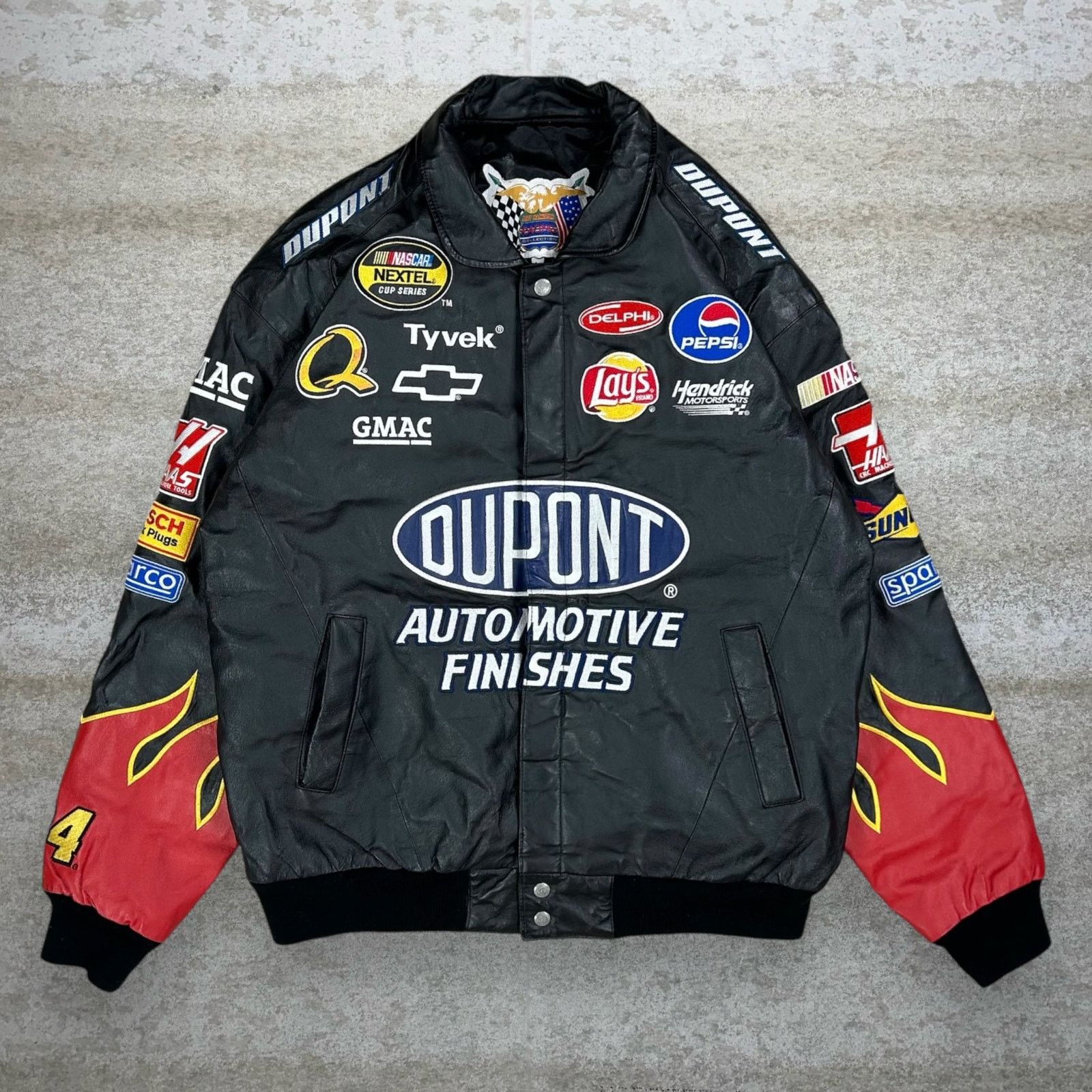 Jeff Hamilton Vintage 90s Jeff Hamilton Jeff Gordon Leather Jacket ...