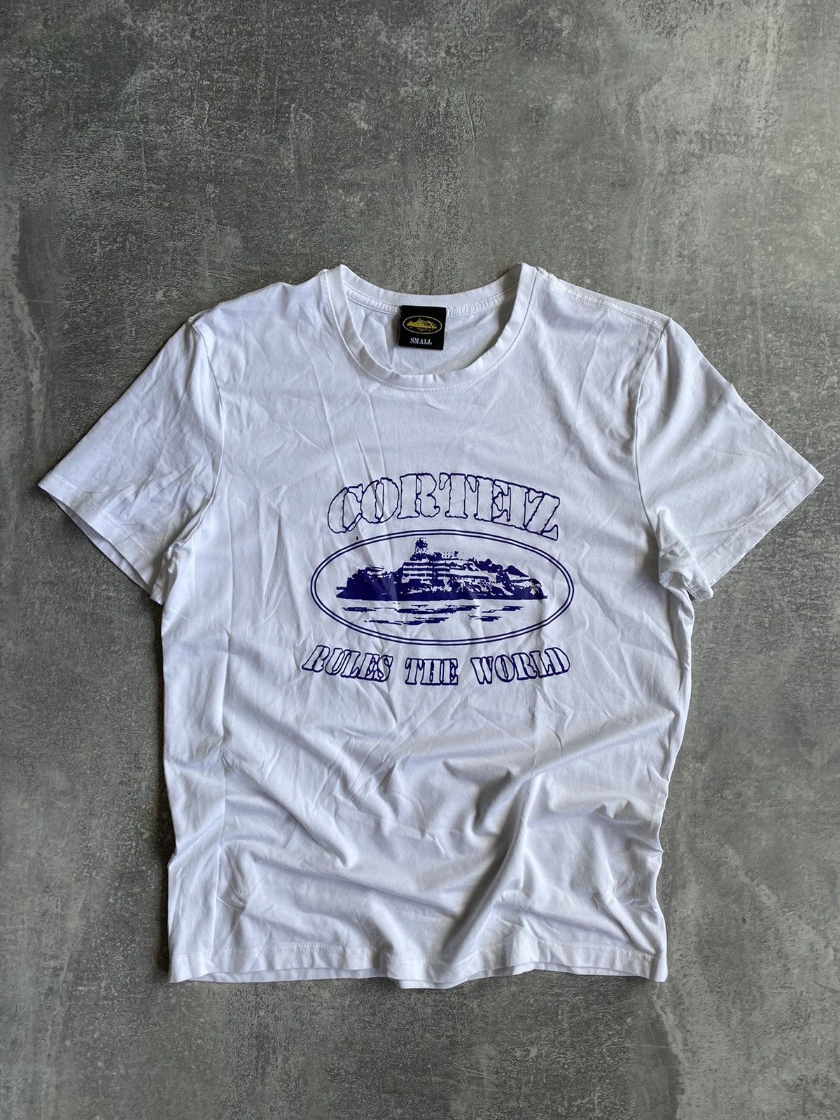 Corteiz × Streetwear × Vintage Corteiz Rule The World Alcatraz Tee ...