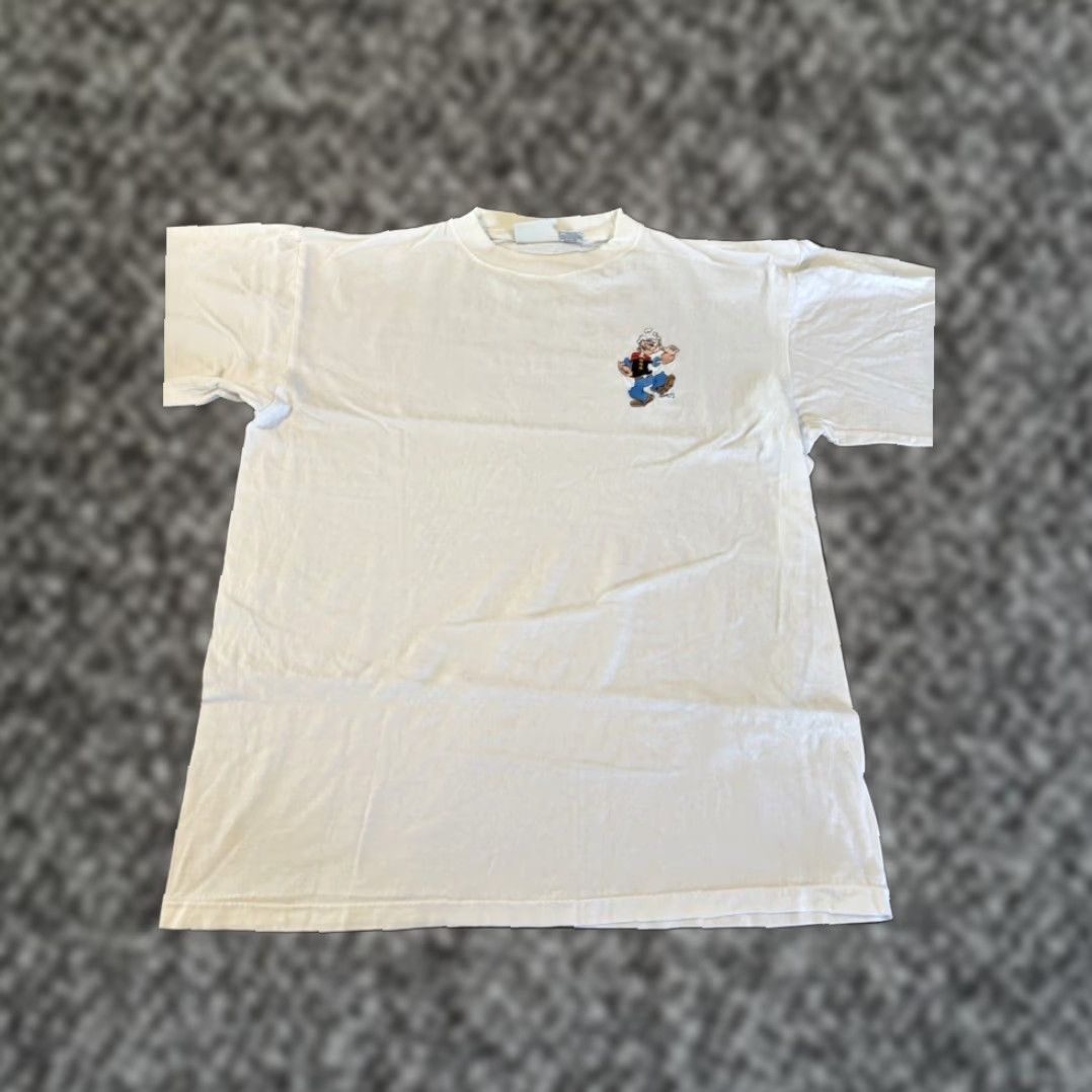 Vintage Popeye The Sailor Man Mens Vintage Blitzz Studios White T Shirt ...