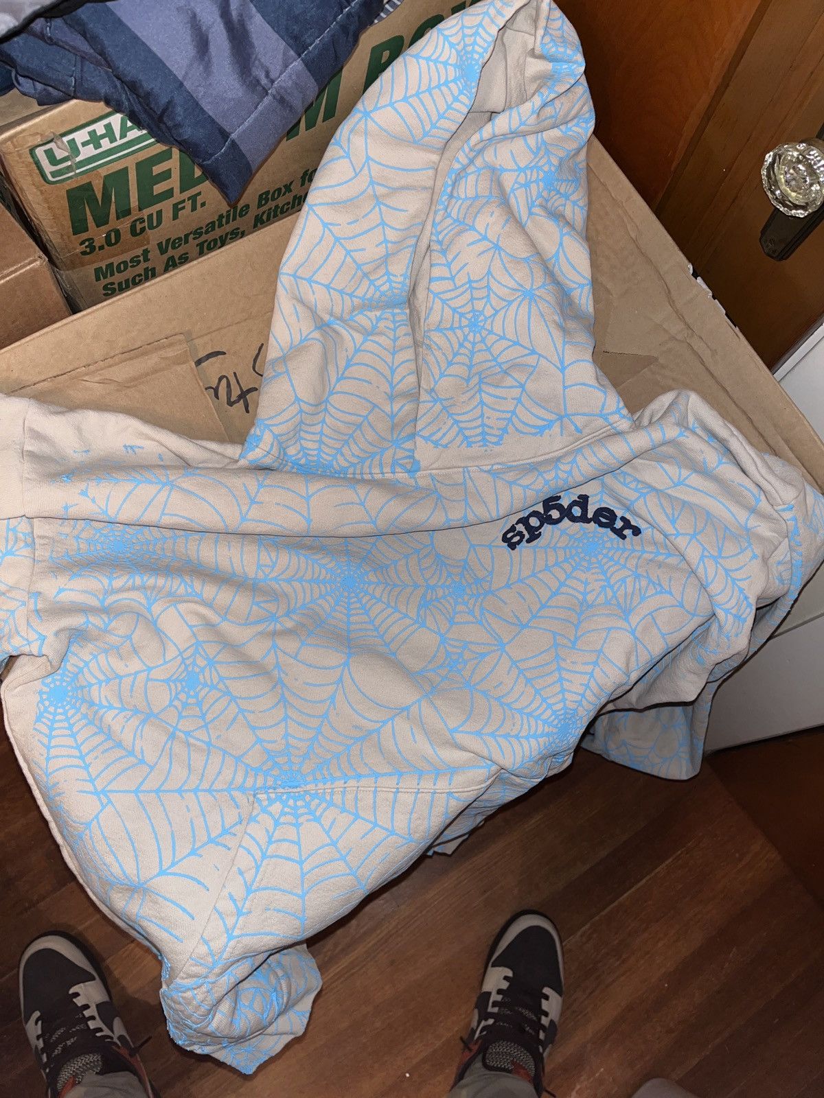 Spider Worldwide Sp5der Aop Web Hoodie Grailed