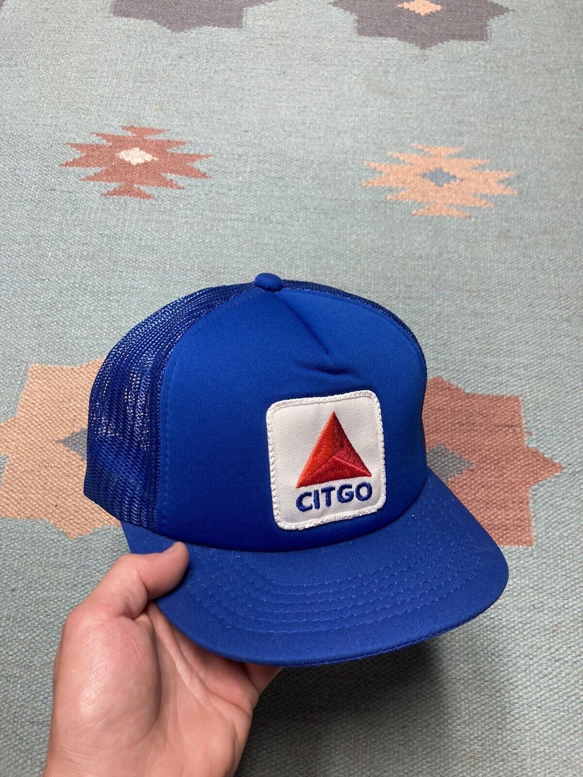Vintage Vintage trucker hat mesh citgo gas station patch k products ...