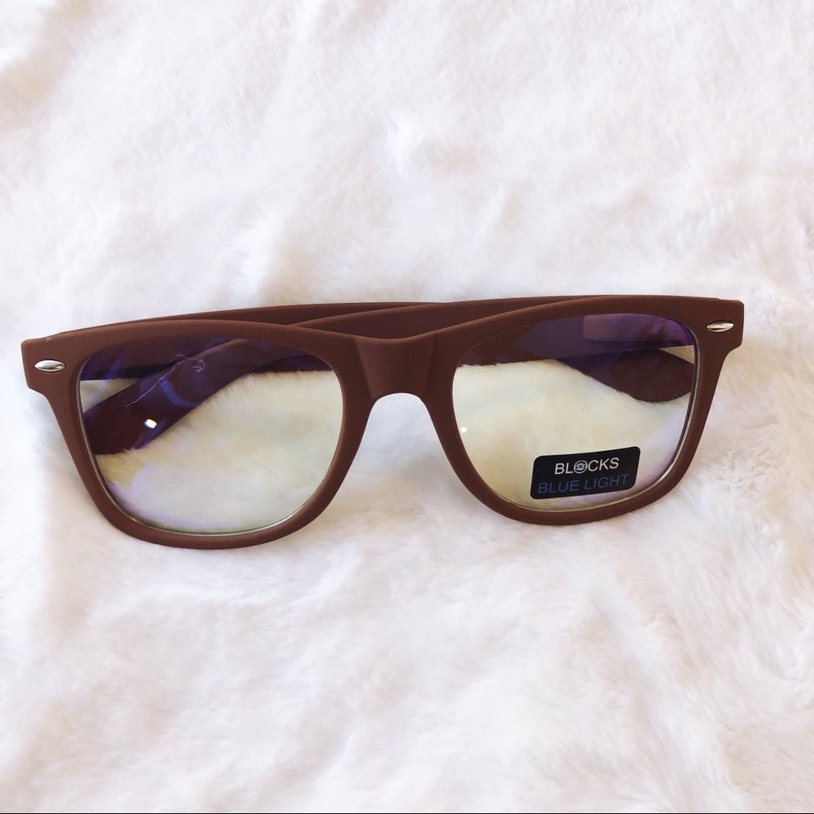 Other Brooks Brown Classic Rectangle Blue Light Glasses | Grailed