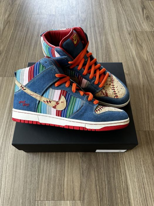 The Shoe Surgeon 🔪 CHUCKY High SB Dunks 🎃 | Grailed