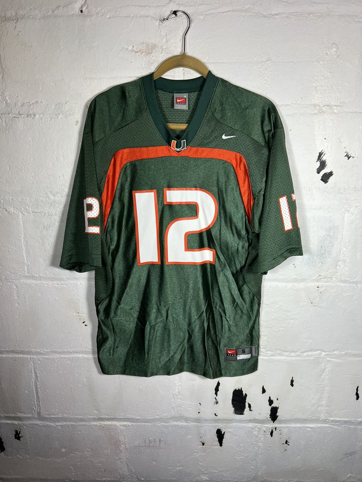 Nike Vintage Miami Hurricanes Jim Kelly #12 Jersey | Grailed