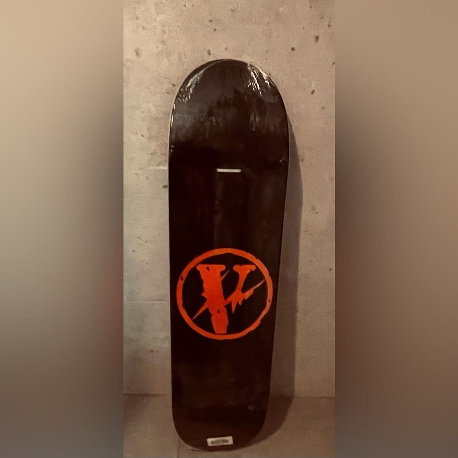 Vlone VLONE Fragments Skateboard NWT - Orange Black - No wheels | Grailed