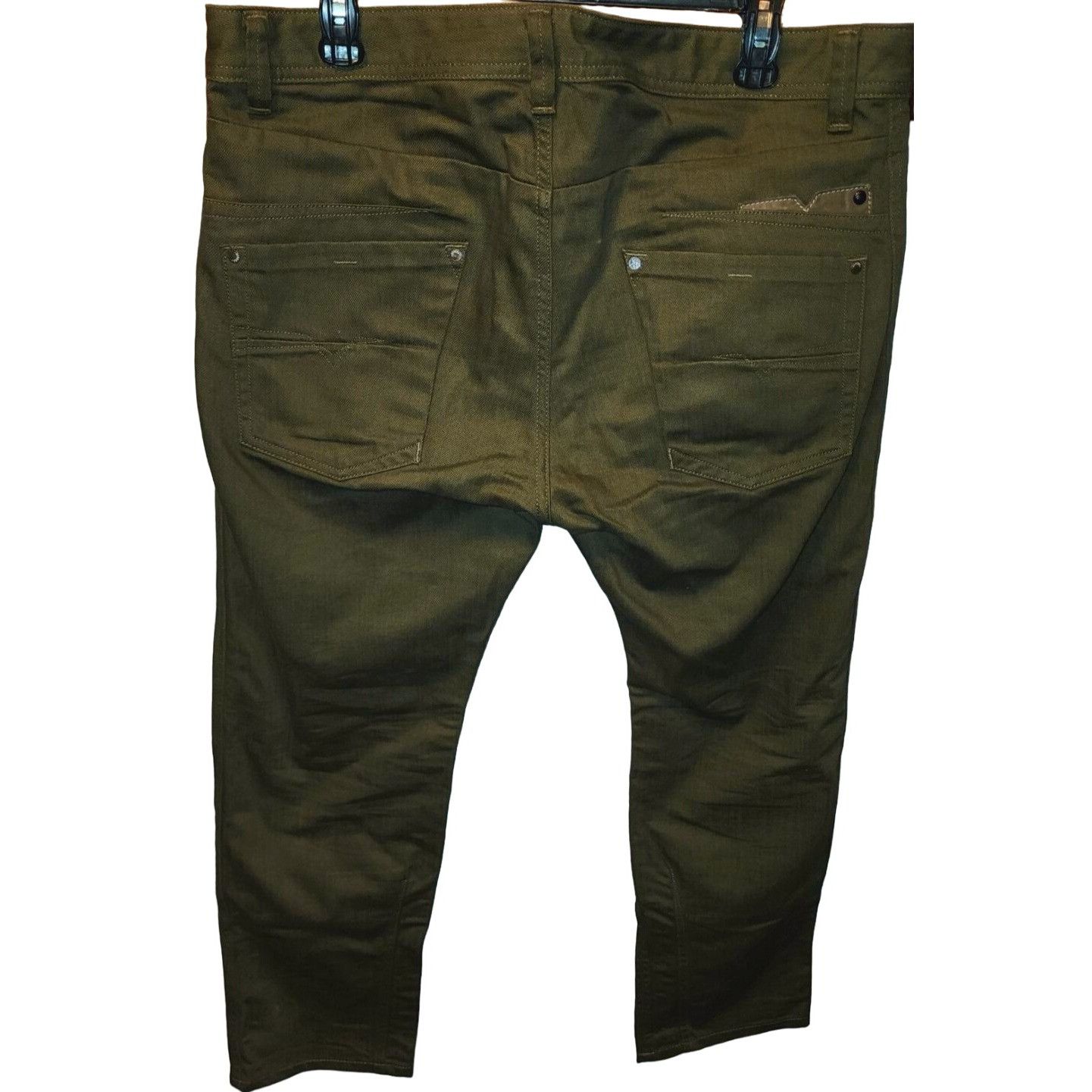Diesel Mens 36x32 Darron Diesel Mens Army Green Premium Jeans Logo ...