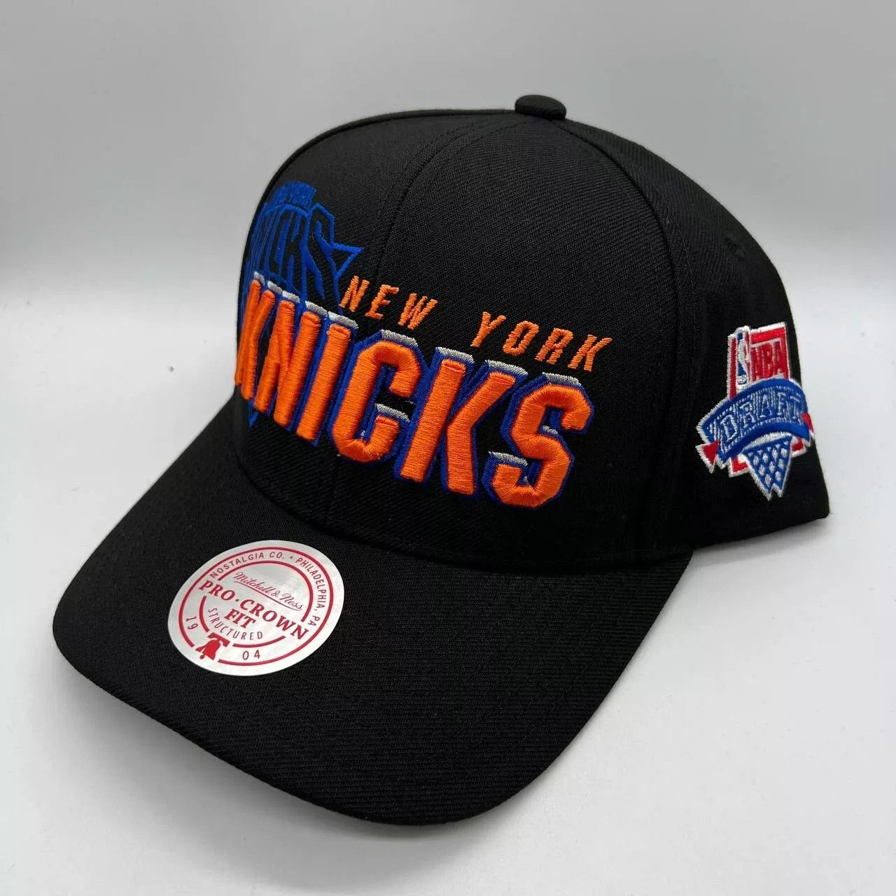 Mitchell & Ness New York Knicks NBA Draft 1996 Shadow Hat Snapback Cap ...