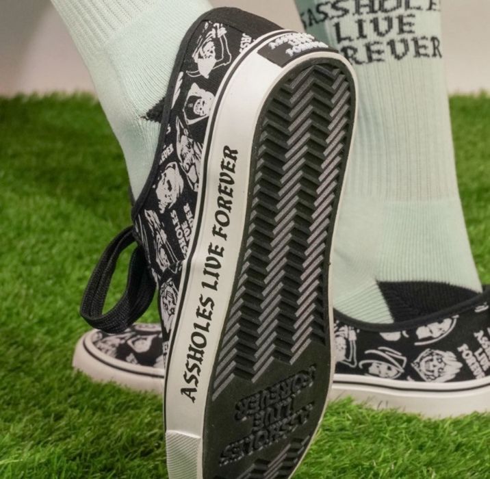 Rare Assholes Live Forever Reaper Sneakers Grailed