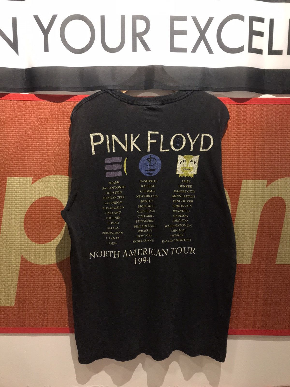 Vintage 2022 retro vintage Pink Floyd division bell tour rock band ...