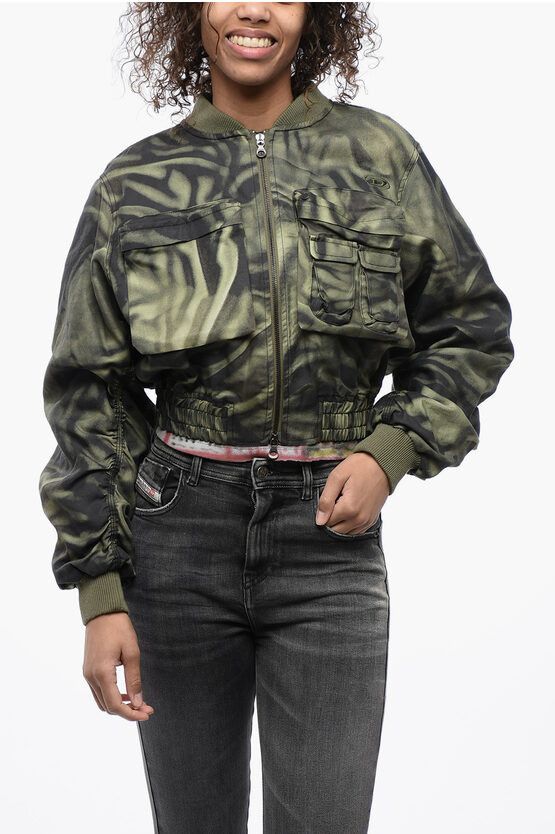 Diesel Utility Bomber Jacket with Camouflage Motif | Grailed