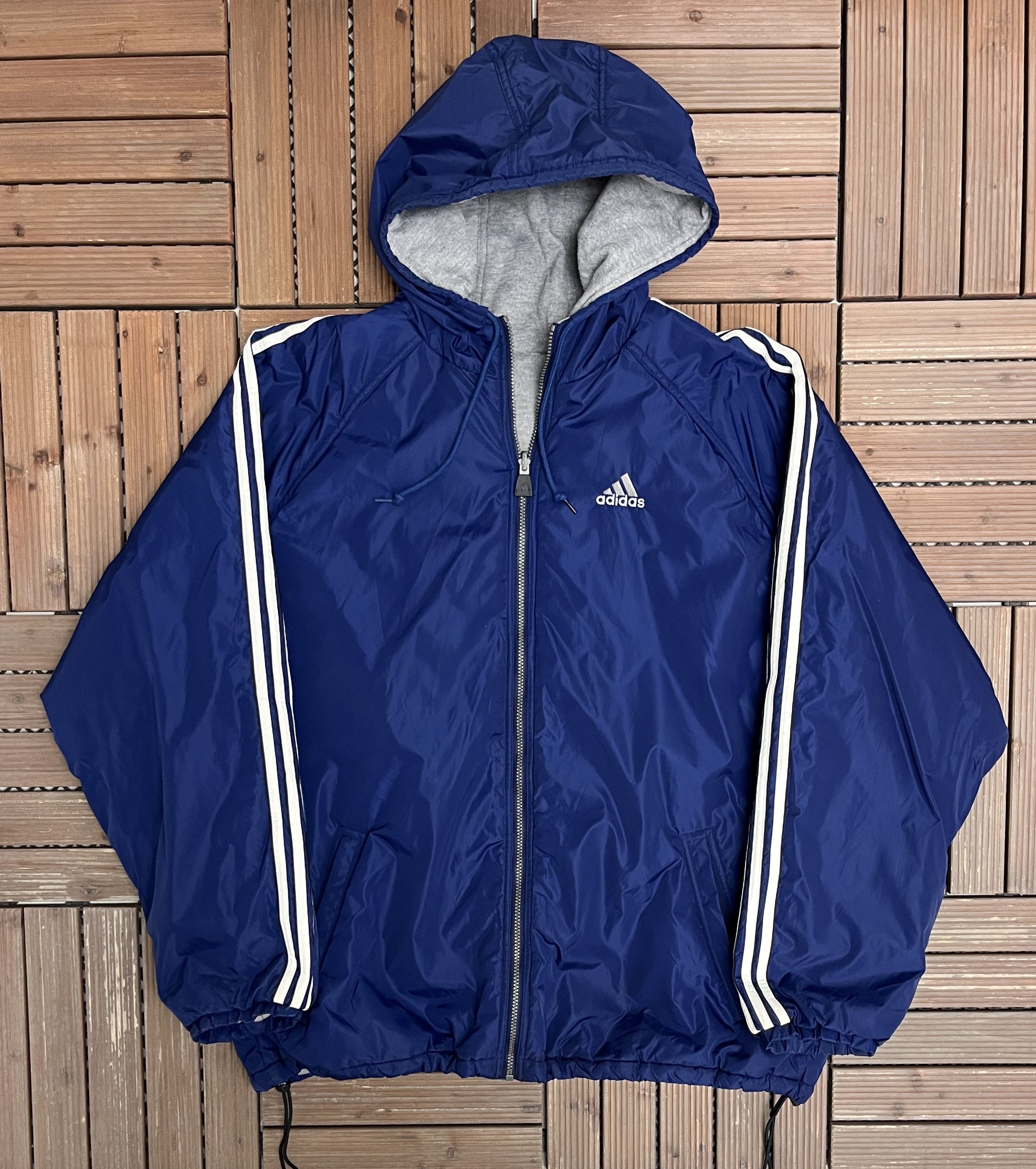 Adidas × Vintage Adidas Small Embroidered Vintage Reversible Jacket ...
