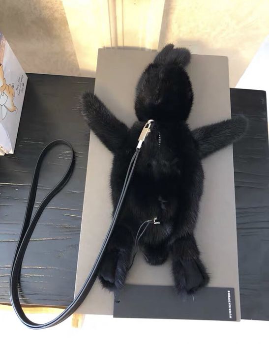 Rick Owens Rick Owens Mink Fur Bunny Rabbit Zip Bag Brand New | Grailed