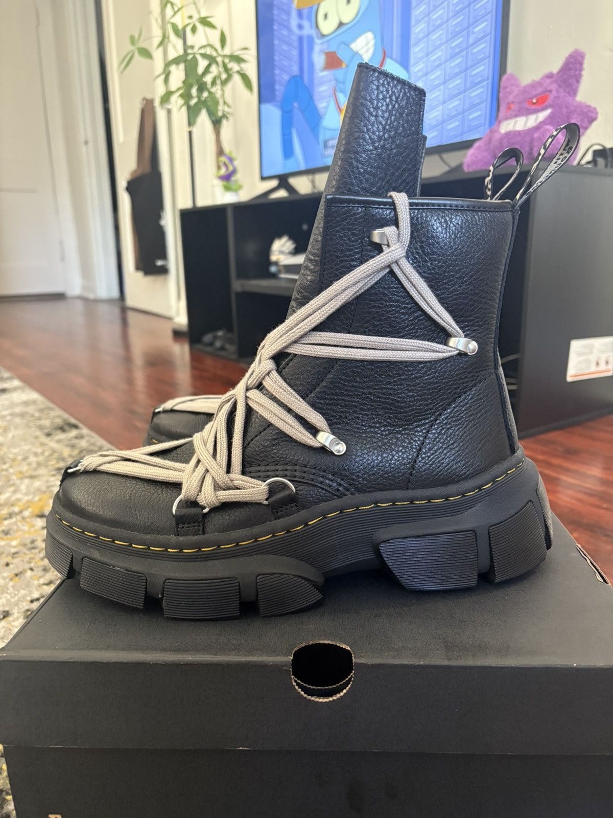 Dr. Martens × Rick Owens Rick Owens x Doc Martens 1460 DMXL Megalace ...