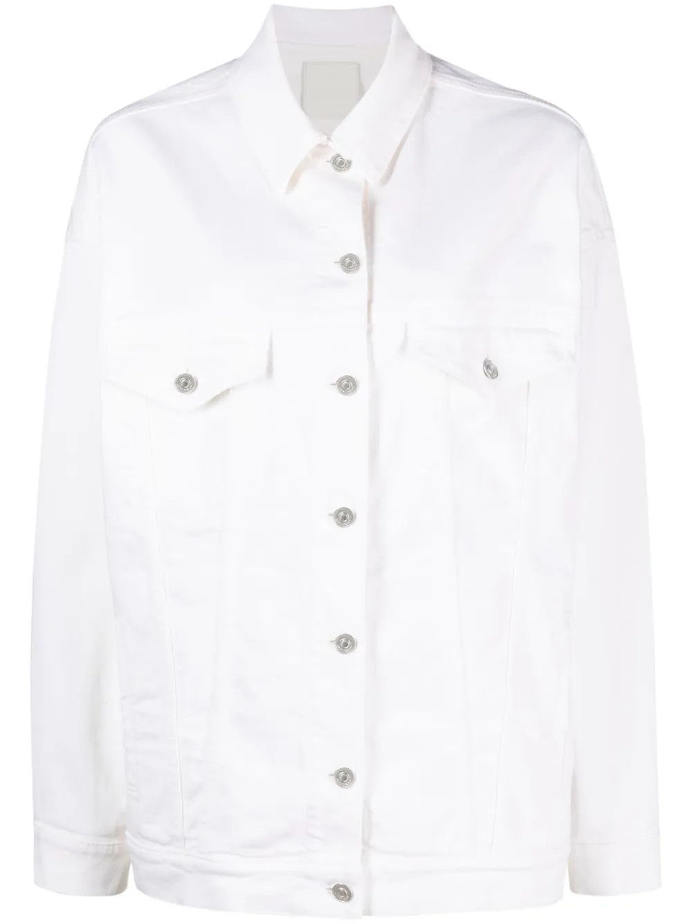 Givenchy o1w1db10325 Oversize Denim Jacket in White | Grailed