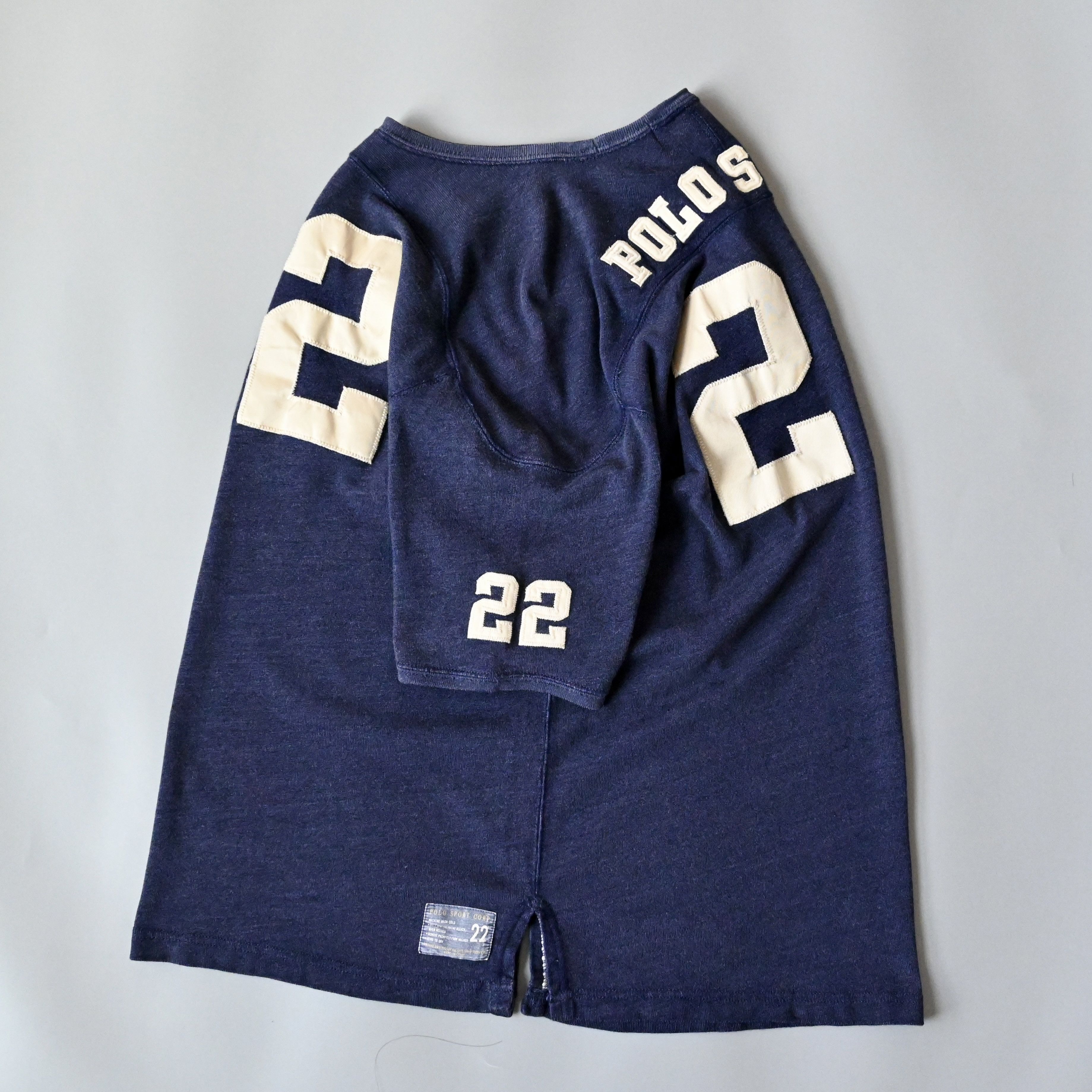 Polo Ralph Lauren VITG 1990s POLO SPORT short sleeve football shirt ...
