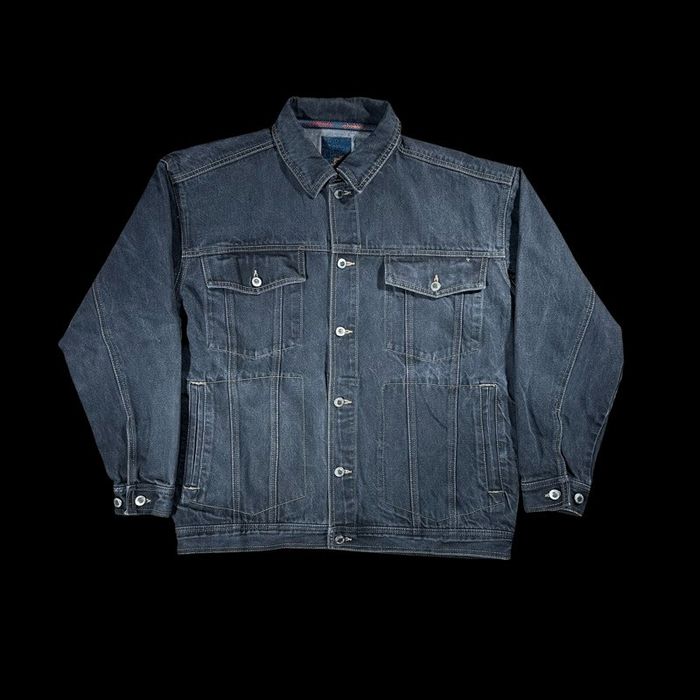 Vintage Vintage Baggy Denim Jacket Made By Godbody | Grailed