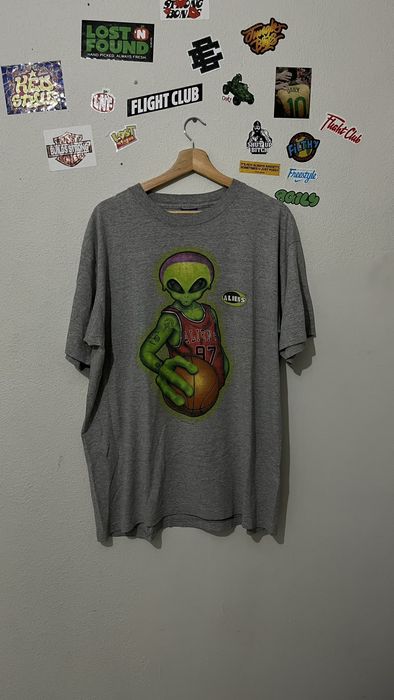Vintage 1996 Logotel Dennis Rodman Alien Workshop T-Shirt | Grailed