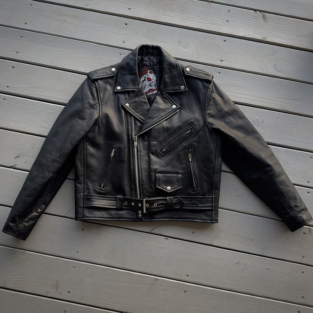 Vintage Vintage genuine leather biker motorcycle grunge GREASER | Grailed