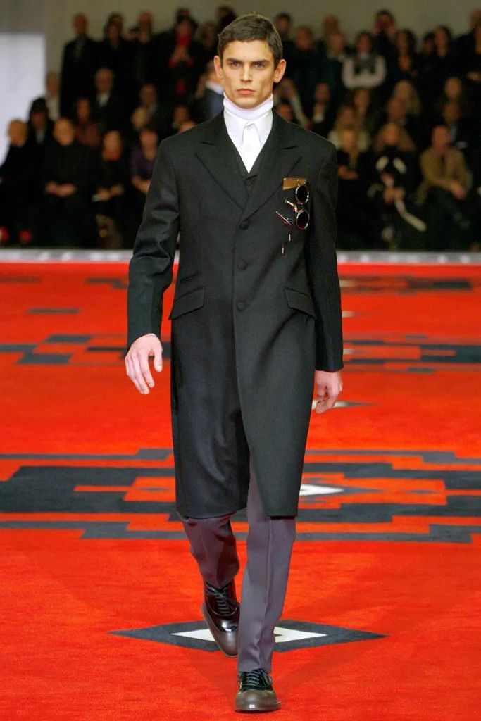 Prada PRADA FW12 OPENING LOOK BLACK COAT | Grailed