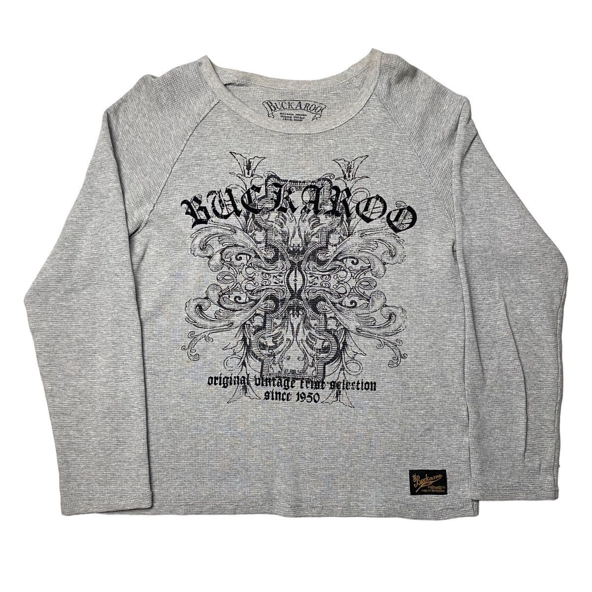 14th Addiction × KMRii × Yasuyuki Ishii 2000's Buckaroo Tribal Tattoo Poem Longsleeve | Grailed