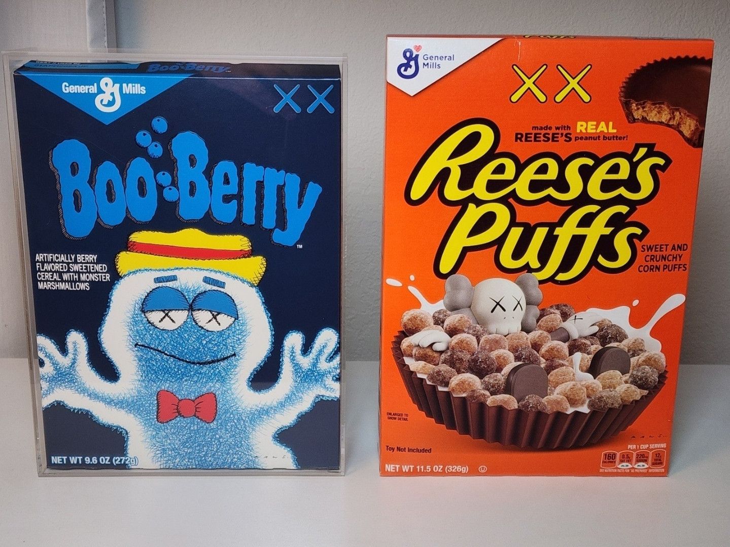 Kaws KAWS x Boo Berry Art Collectible Reese's Puffs Set | Grailed
