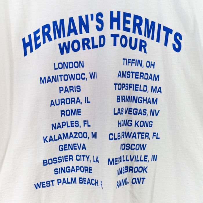 Vintage Herman's Hermits Starring Peter Noone World Tour T-Shirt Y2K ...