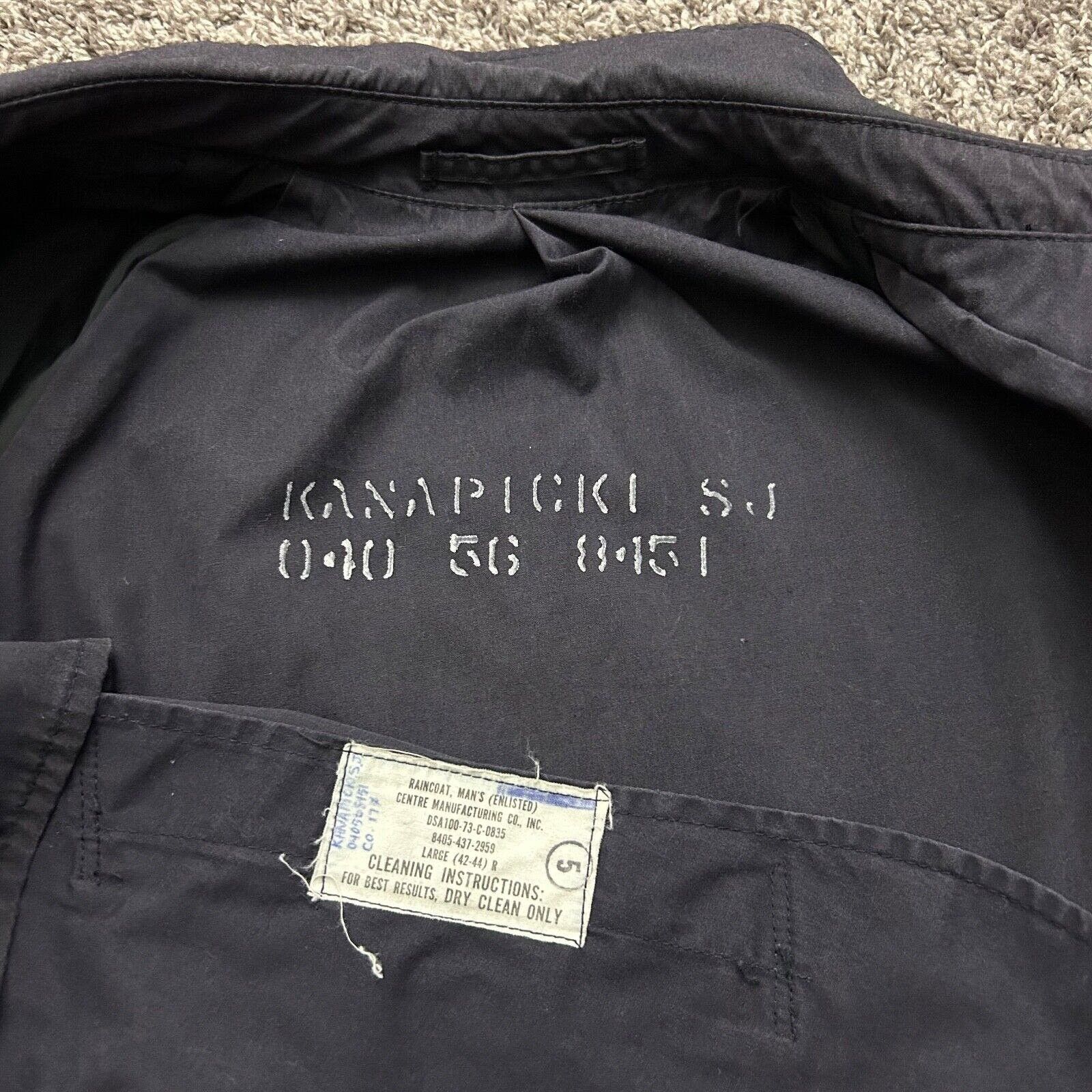 Military × Usn × Vintage Vintage 70s US Navy Raincoat USN Stencil ...