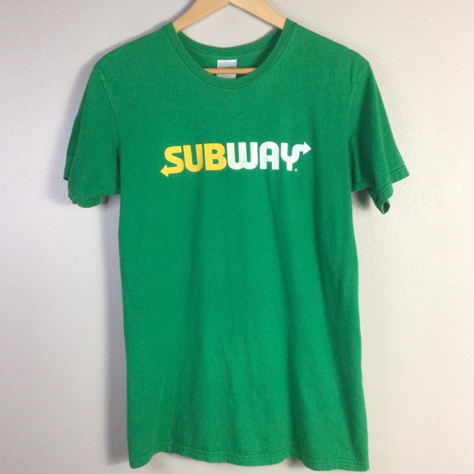 Streetwear Subway Sandwich food uniform T Shirt Green Medium | Grailed