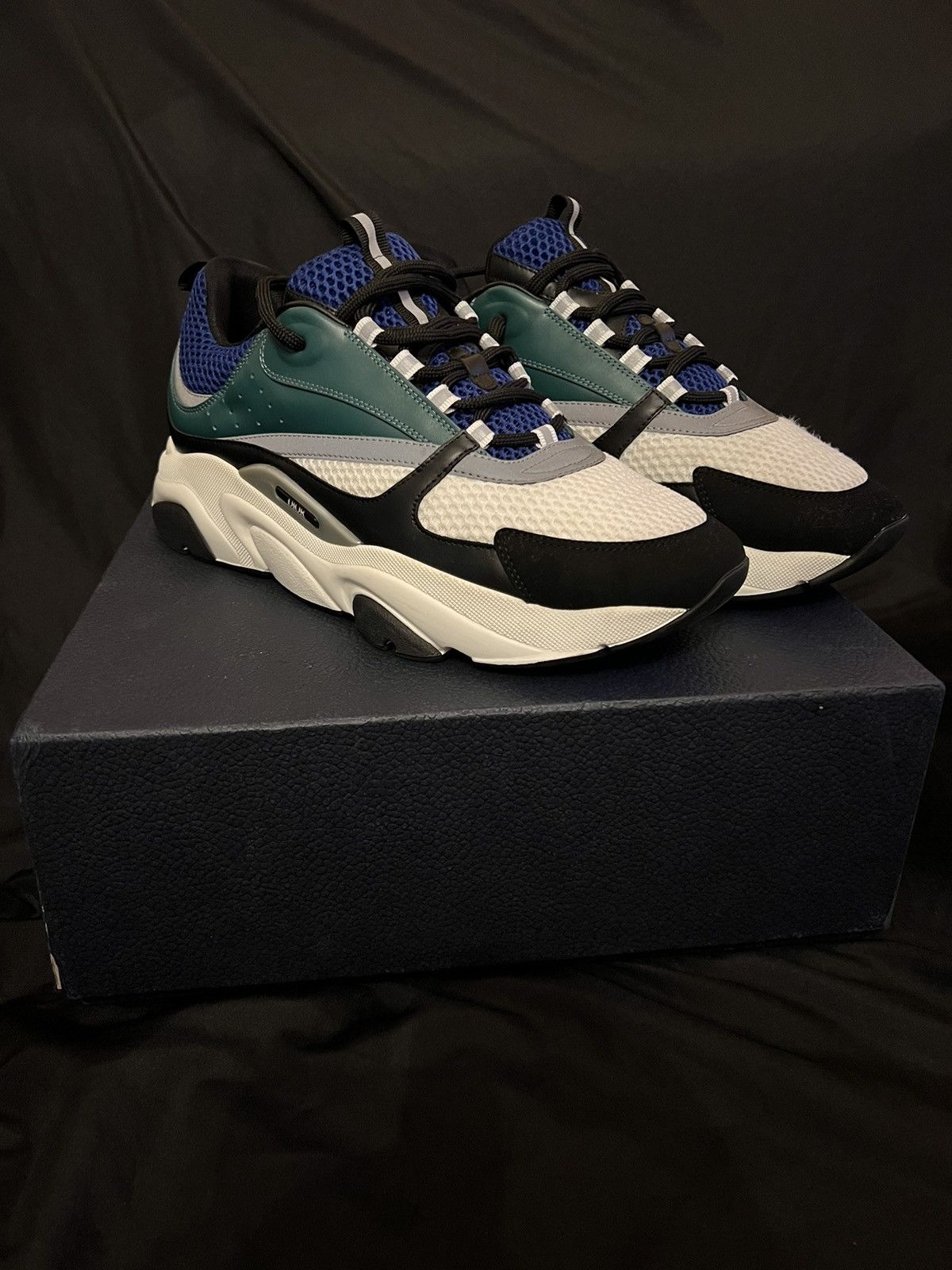 Dior Dior B22 White Deep Green Sneakers size 46 Trainers Gymshoes | Grailed