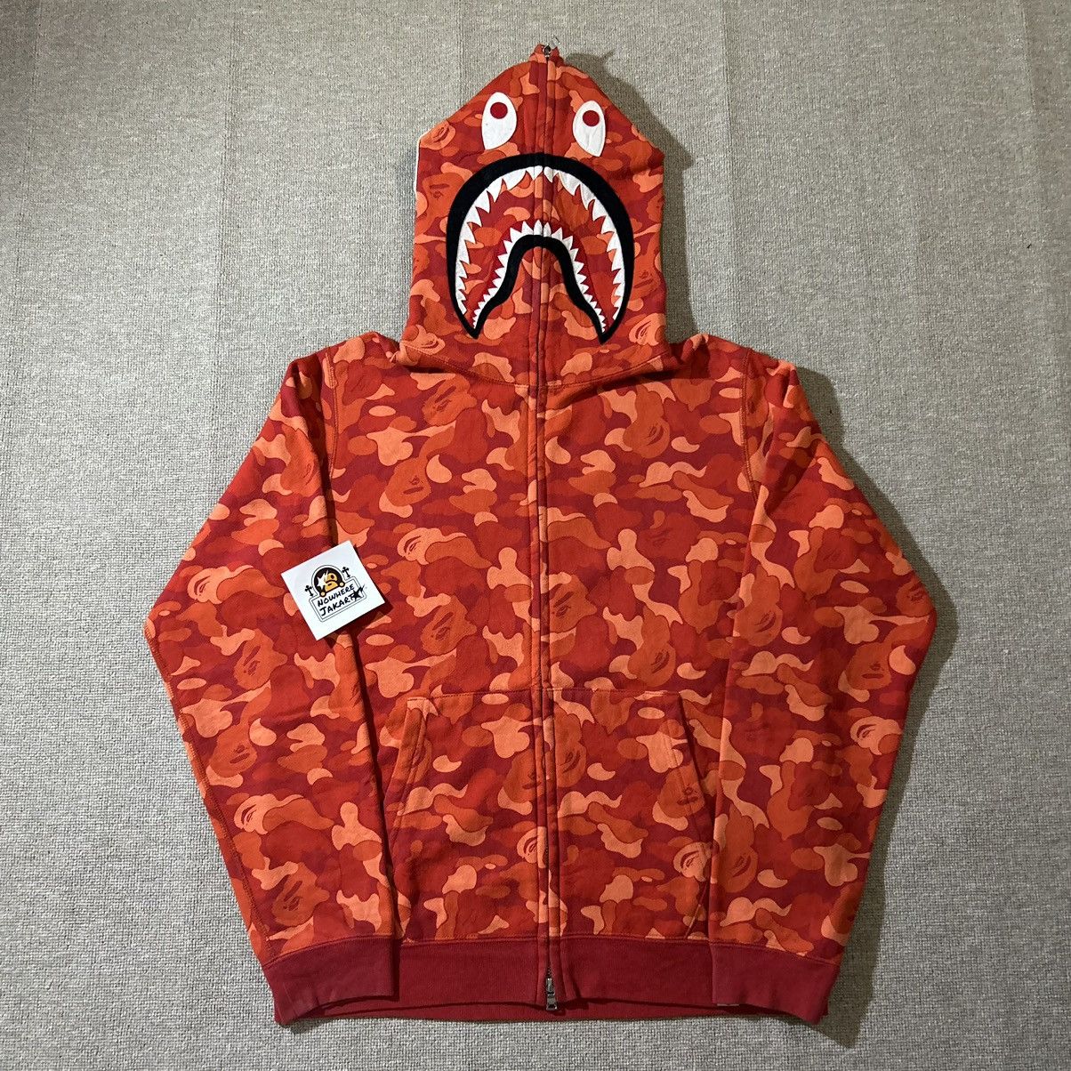 Bape Bape Seoul Opening Camo Shark Full Zip Hoodie (2011) | Grailed