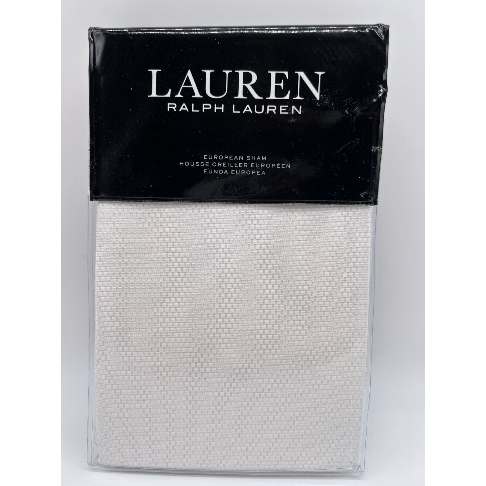 Ralph Lauren Ralph Lauren EDEN White/Blue Trim Pique EURO Sham 26x26 ...