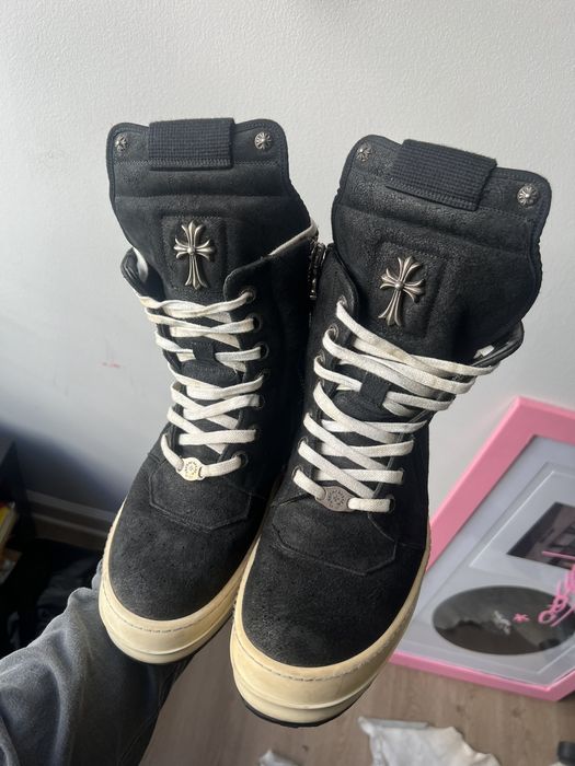 Rick Owens CHROME HEARTS X RICK OWENS GEOBASKET | Grailed