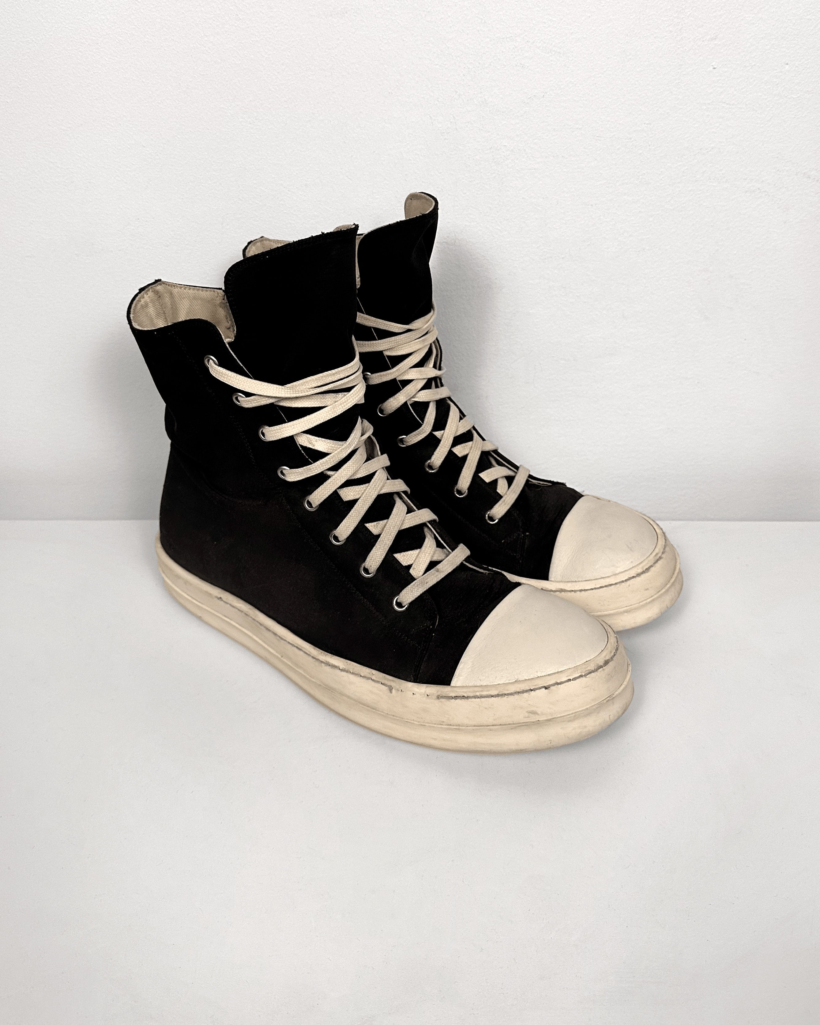 Rick Owens Rick Owens Drkshdw Black Milk Canvas Ramones | Grailed