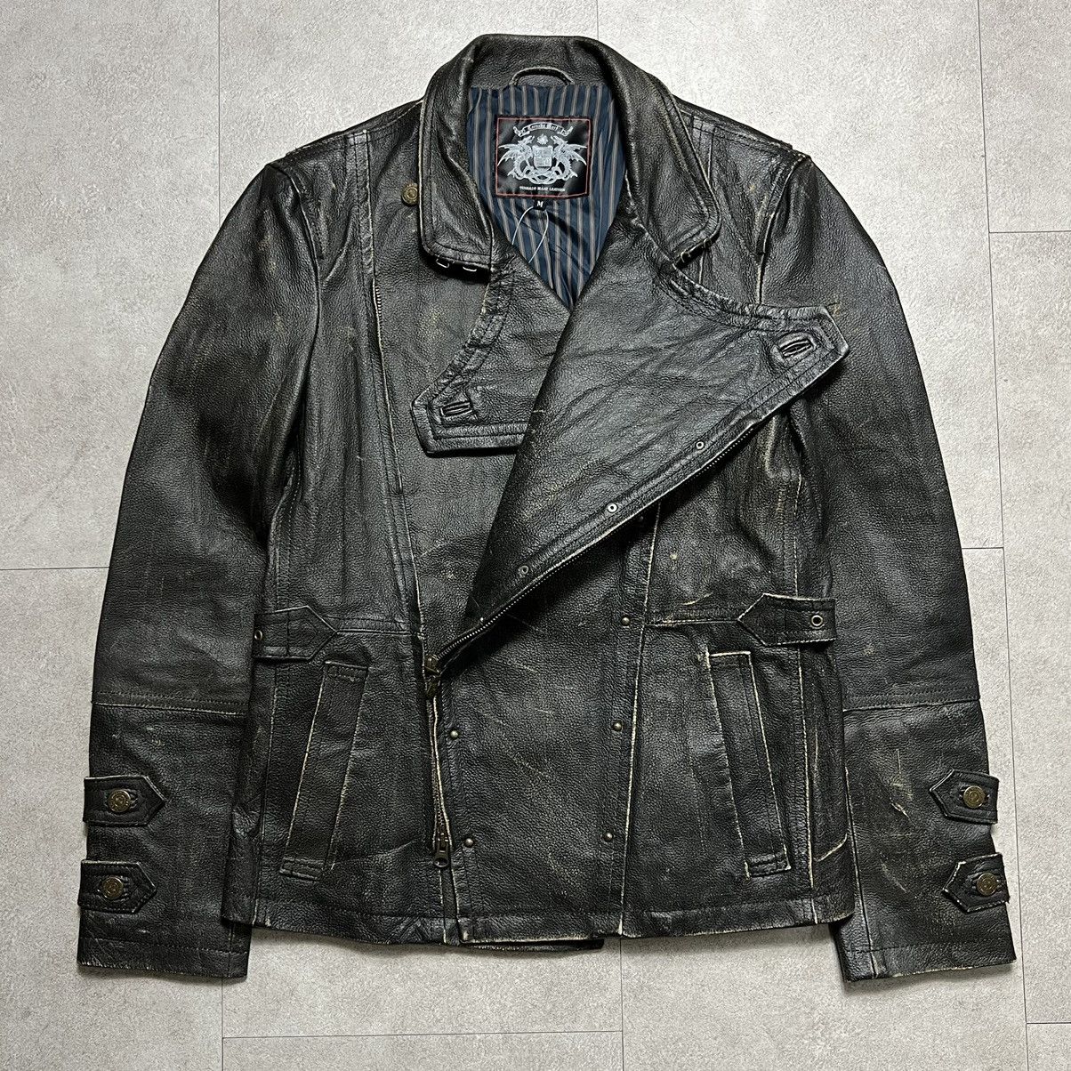 Japanese Brand × Tornado Mart Tornado Mart Riders Leather Jacket | Grailed