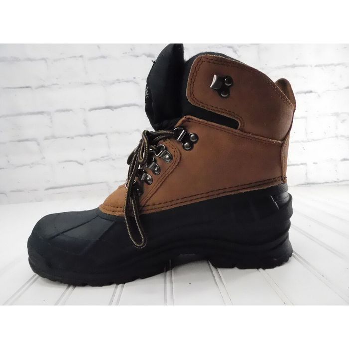 Vintage ITASCA ICE BREAKER Mens Leather Lace-Up Waterproof Boot with ...