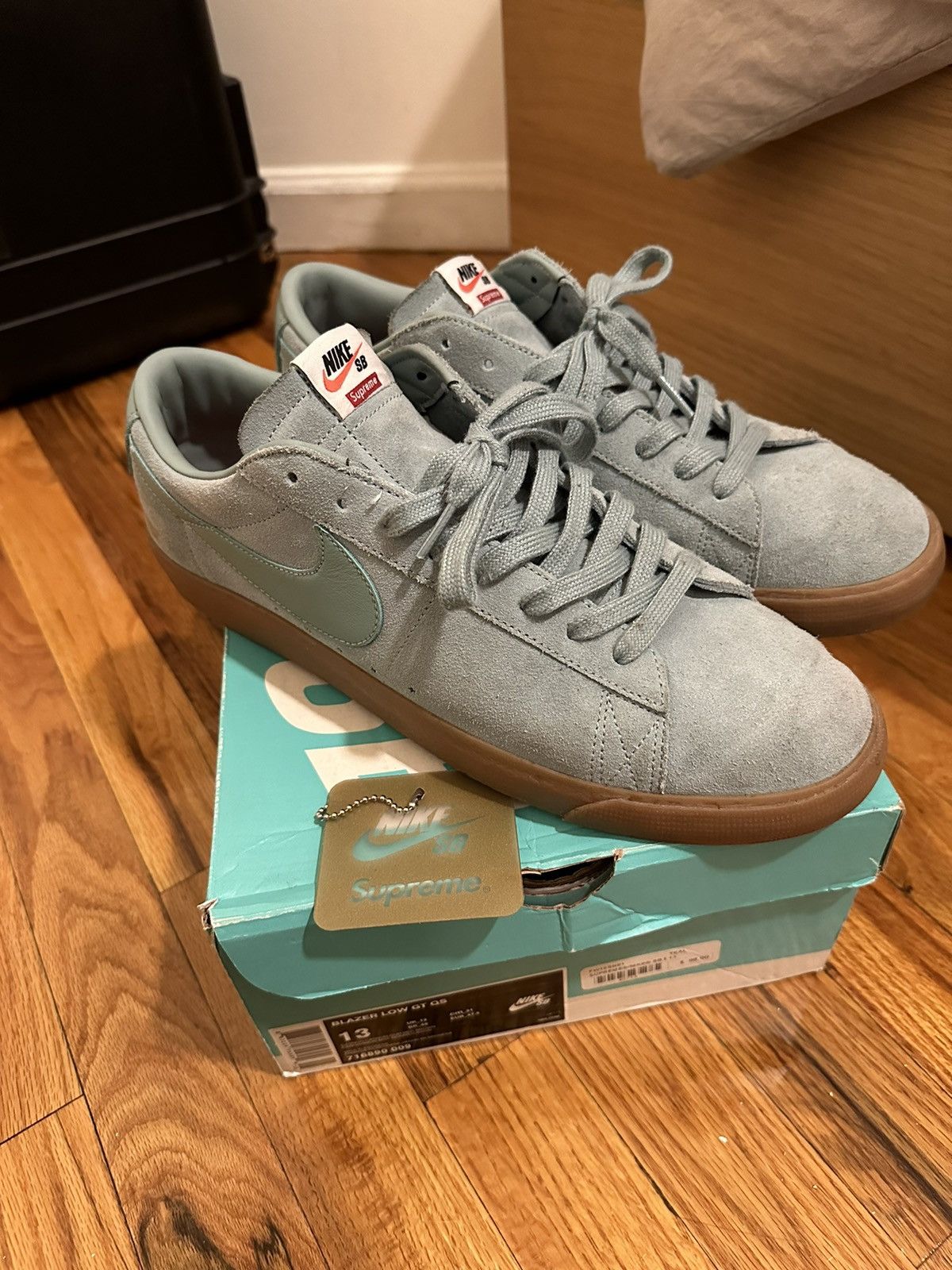Nike × Streetwear × Supreme Nike SB x Supreme Blazer Low GT ‘Cannon ...