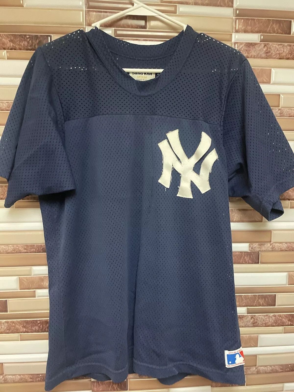MLB Vintage 80’s MacGregor Sand Knit MLB NY Yankees Jersey | Grailed